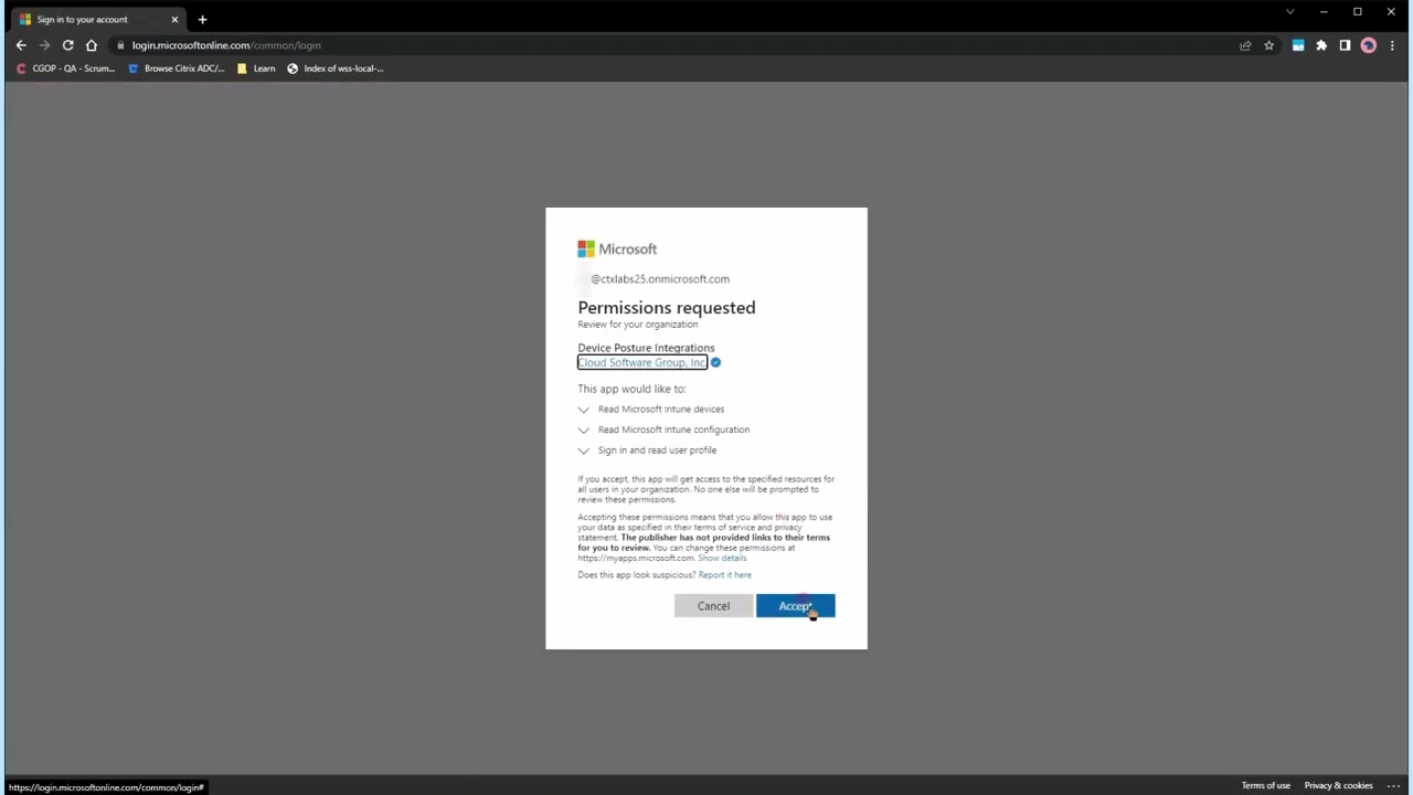 Integrate Citrix Device Posture Service with Microsoft Intune