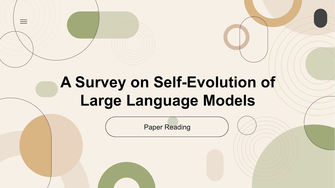 [2024 Best AI Paper] A Survey on Self-Evolution of Large Language Models