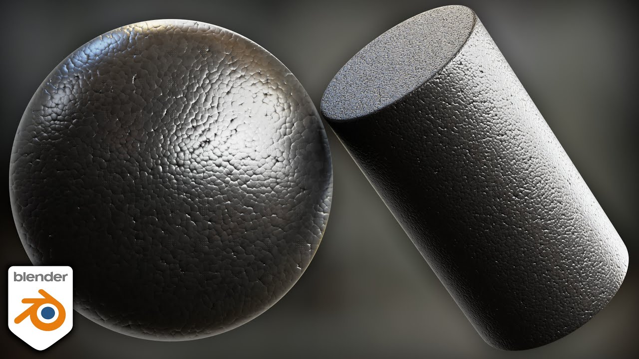 Procedural Black Styrofoam Material (Blender Tutorial)