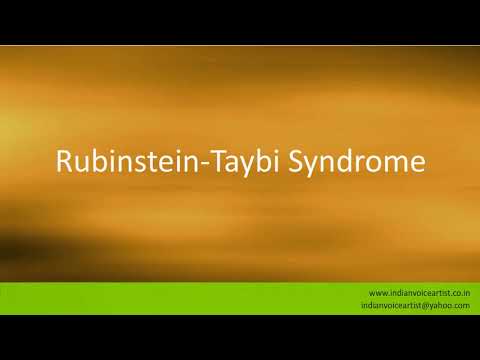 Pronunciation of the word(s) "Rubinstein-Taybi Syndrome".