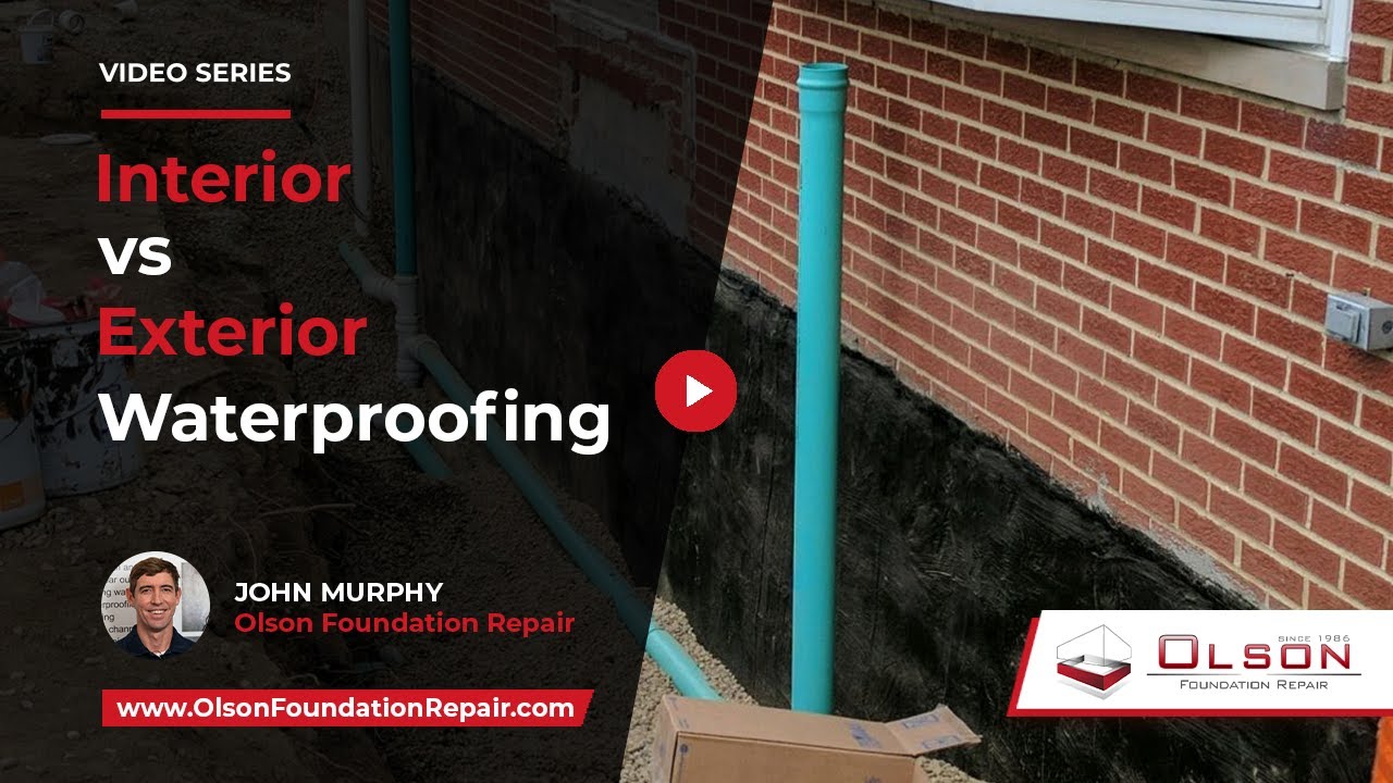 What Is The Difference Between Interior and Exterior Waterproofing? | Olson Foundation Repair