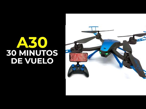 DRONE A30 - CÁMARA HD Y ¡30 MINUTOS DE VUELO!