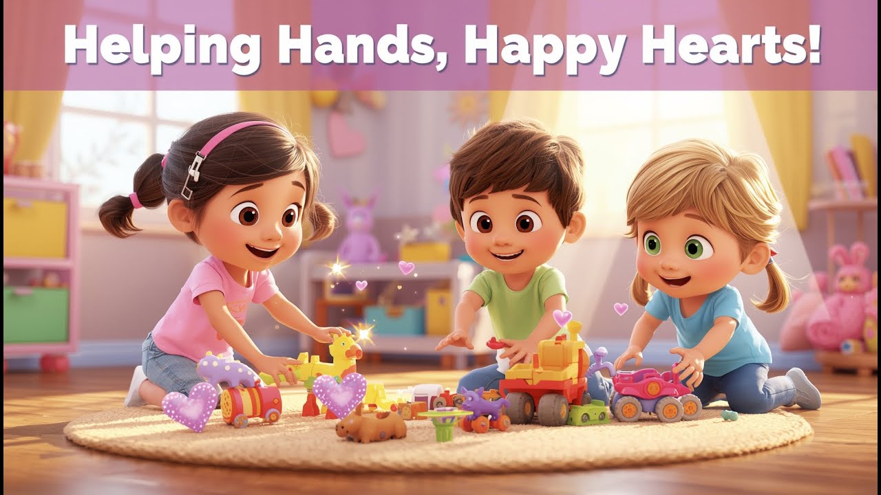 Helping Hands, Happy Hearts | Kindness Rhyme for Kids