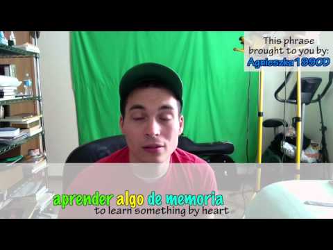 How to say "to learn something by heart" in Spanish (Día 114)