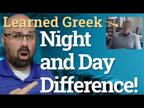 Developing biblical Greek as a pastor: A night and day difference!