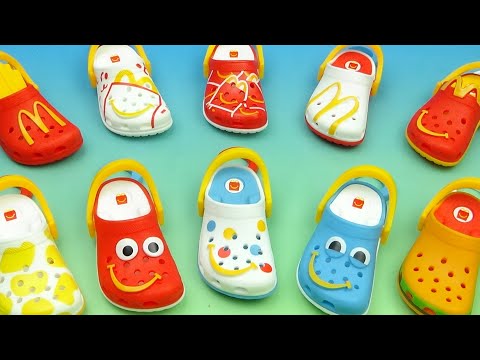 2024 McDONALD'S x CROCS set of 10 HAPPY MEAL COLLECTIBLES VIDEO REVIEW
