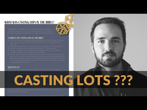 What was the Practice of Casting Lots?