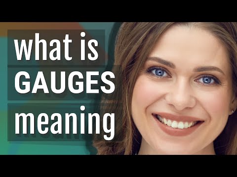 Gauges | meaning of Gauges