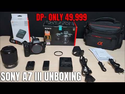 Sony A7iii With kit lens Unboxing | Sony a7iii Unboxing | Sony A7 3 Unboxing In Hindi | Sony 50 MM