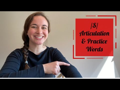 /s/ Articulation & Practice Words