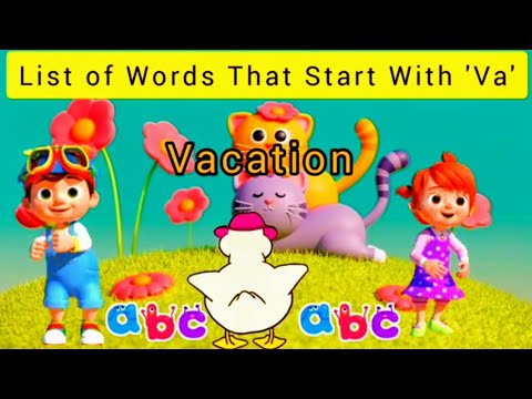 Fun With English: Words That Start With 'Va'