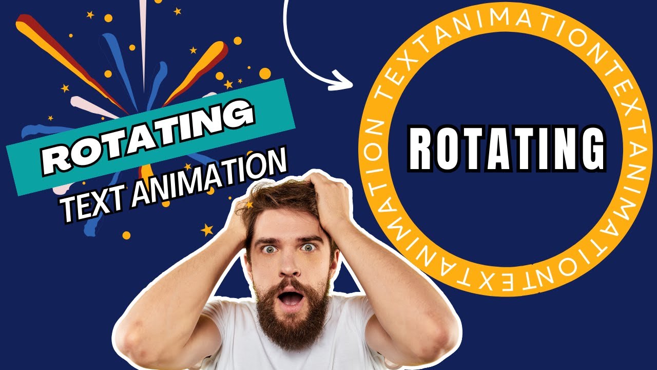 Amazing Rotating Text Animation in Canva |Canva Animation