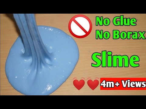 How To Make Slime Without Glue Or Borax l How To Make Slime With Flour and Sugar l DIY No Glue Slime