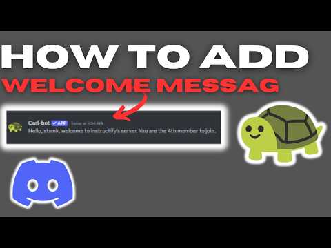 How to Make a Discord Welcome Message with Carl Bot | 2025 Guide