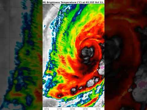 Hurricane Lidia makes landfall as a category 4 storm in Mexico #lidia #hurricane #hurricanelidia