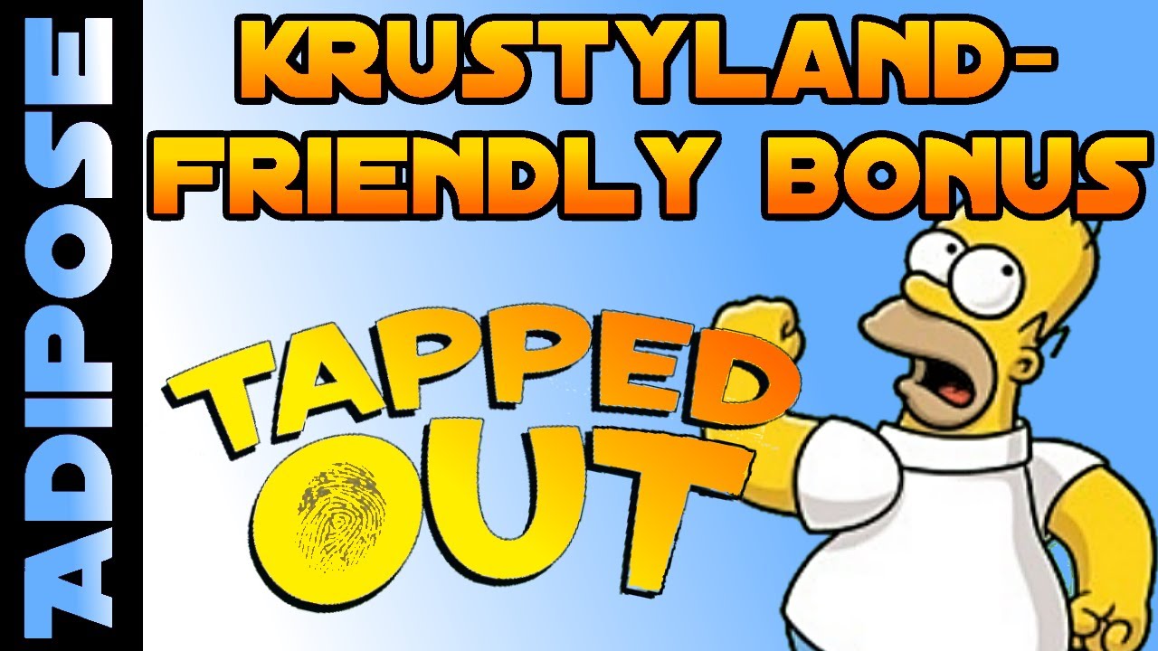 Simpsons Tapped out-Krustyland's Friendly Bonus