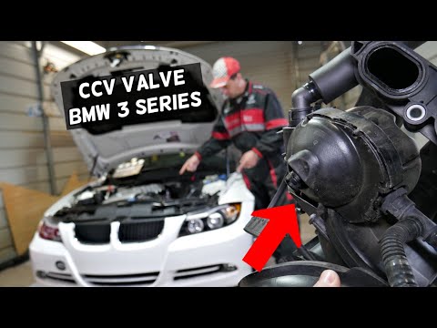CCV VALVE CRANKCASE BREATHER VALVE REPLACEMENT LOCATION ON BMW E90 E91 E92 E93