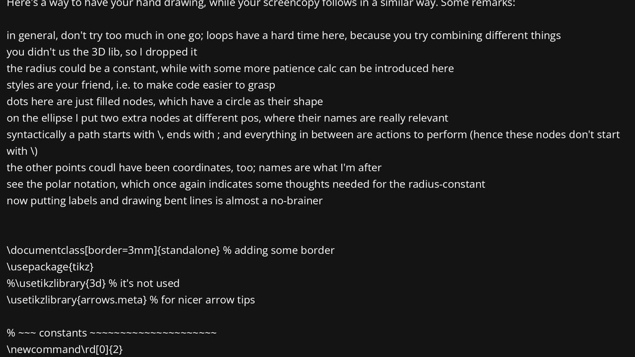 Drawing sphere with 6 points using TiKz