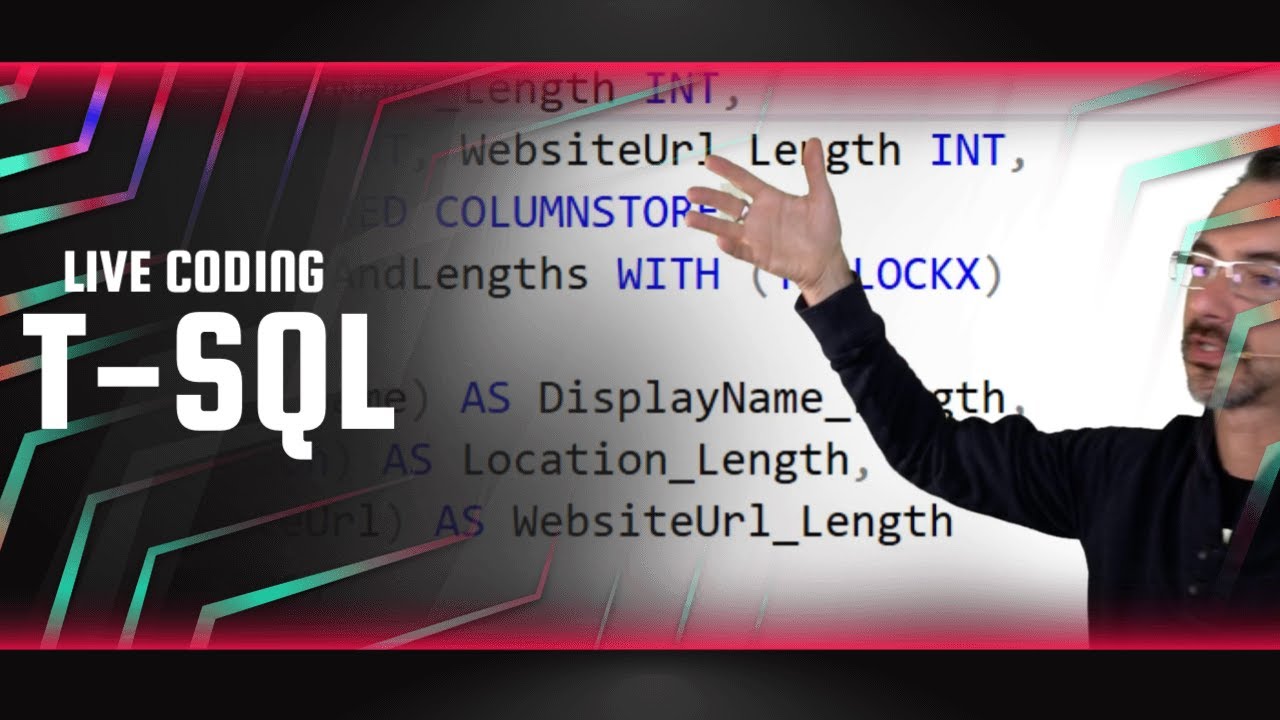 Live Coding T-SQL in the First Responder Kit