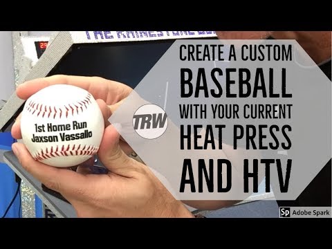 Customize a Baseball with Siser Heat Transfer Vinyl and a Heat Press