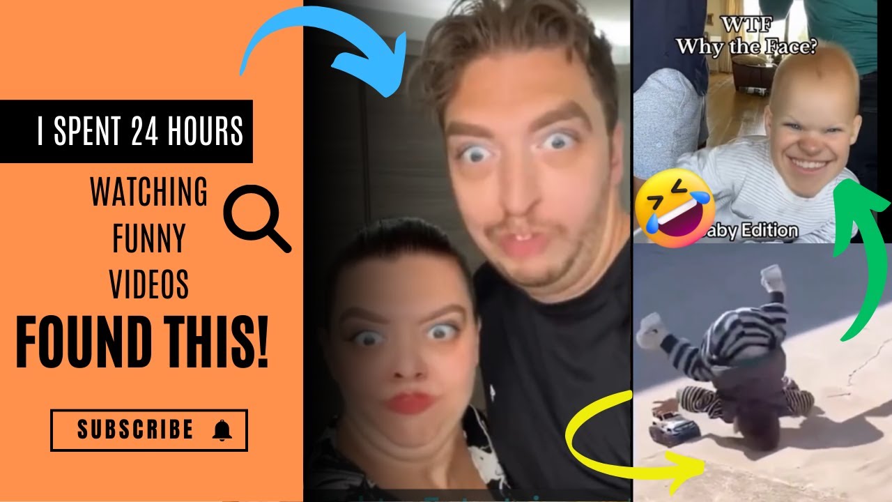 I Spent 24 Hours Watching Funny Videos and Funny Memes Try Not To Laugh Challenge