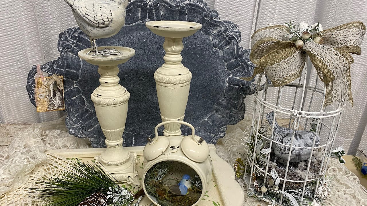 DIY Bird Vignette from Thrifted finds