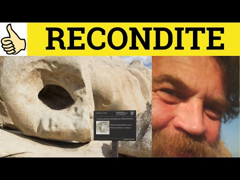 🔵 Recondite - Recondite Meaning - Recondite Examples - Recondite Definition - C2 English Vocabulary