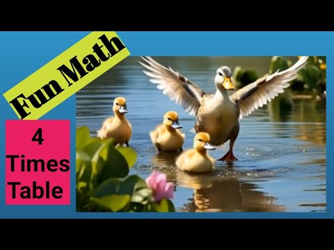 Fun Math | 4 Times Table | Multiplication | Easy Math | @ChathuLearningAcademy