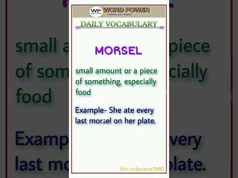 Morsel meaning #shorts #vocabulary #english #vocab #wordmeaning