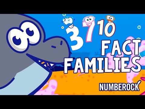Facts Family Song | Addition & Subtraction with Number Bonds | 9+8=17 & 7+3=10