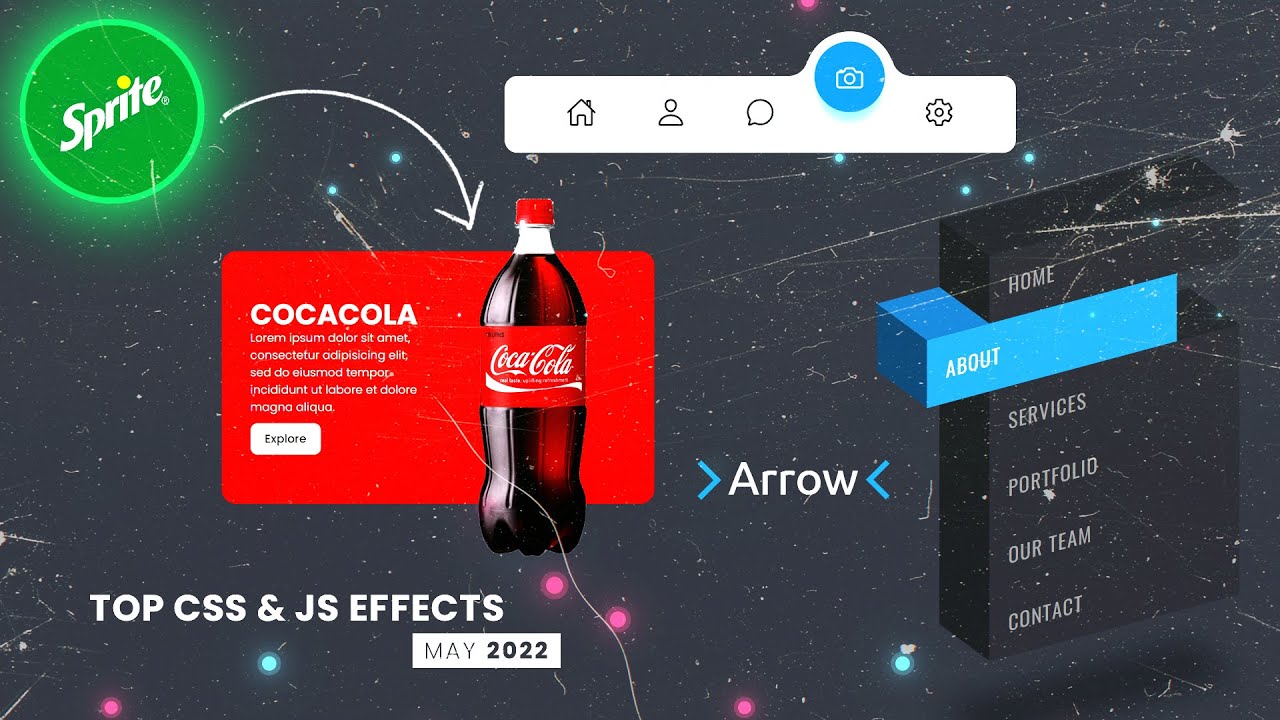 Top CSS & Javascript Animation & Hover Effects | May 2022