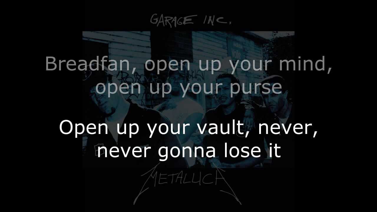 Metallica - Breadfan Lyrics (HD)
