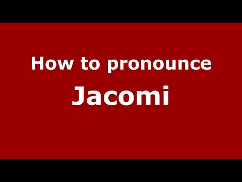How to pronounce Jacomi (Colombia/Colombian Spanish) - PronounceNames.com