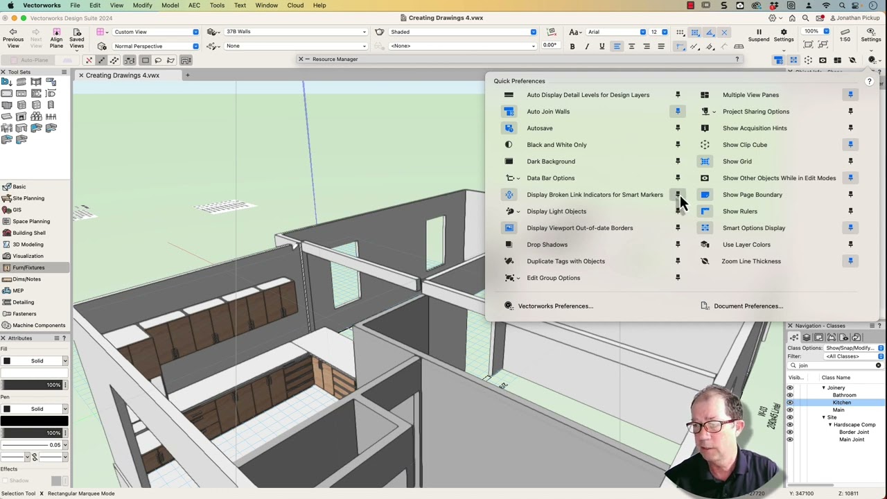 New UI in Vectorworks 2024