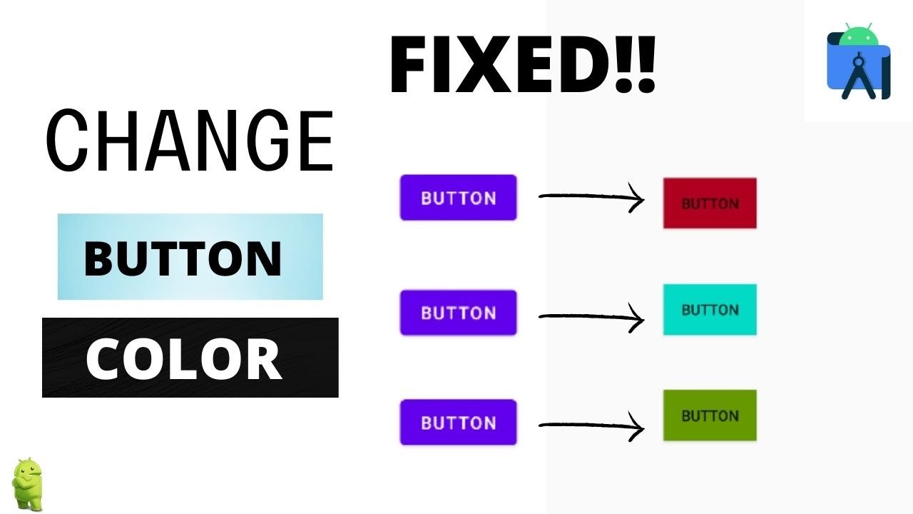 HOW TO FIX ANDROID STUDIO BUTTON NOT CHANGING COLOR 2022 (FIXED) (TUTORIAL)