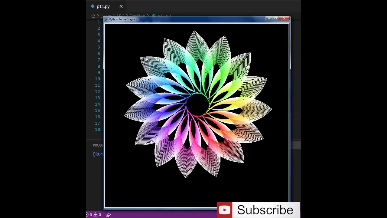 Superb graphics with python turtle | Python Turtle Graphics 20 | Awesome python turtle graphics