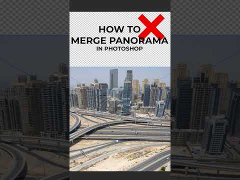 How to merge panorama in Adobe Photoshop 🖼