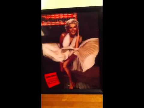 Marilyn Monroe 3d Art framed 32cm x 42cm