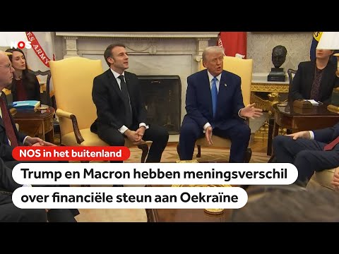 Macron en Trump verschillen nogal van mening over financiële steun Oekraïne