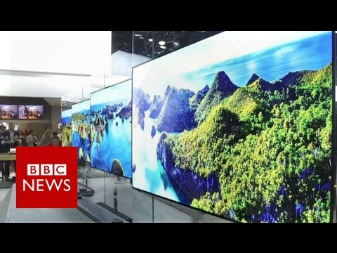 CES 2017: LG's super-thin TV lies flat against the wall - BBC News