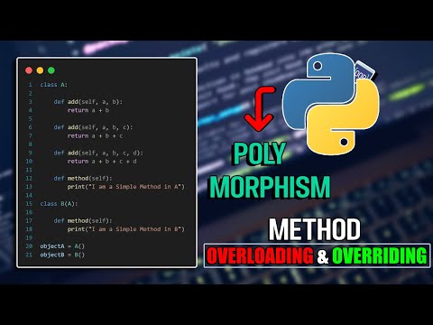Method Overloading and Overriding in OOP | Python Object Oriented Programming