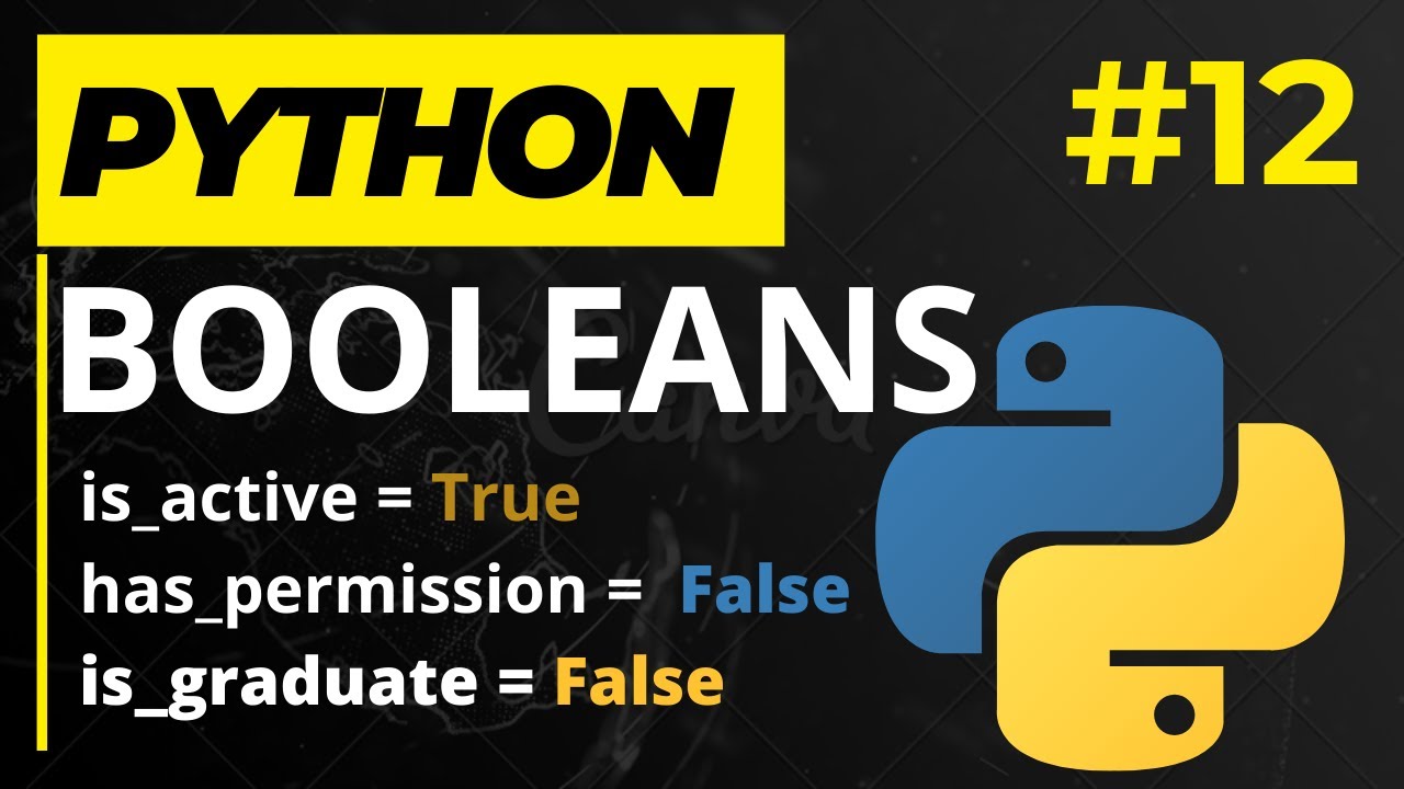 Boolean Data Type -  Learn Python Series 12