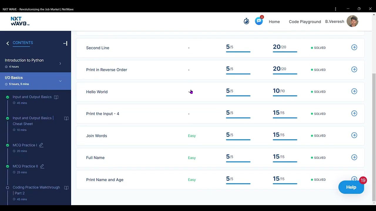 NXT WAVE CCBP 4.0 Python assignment-1A Answers#python  #XCCBP#NXTWAVE #RAHUL