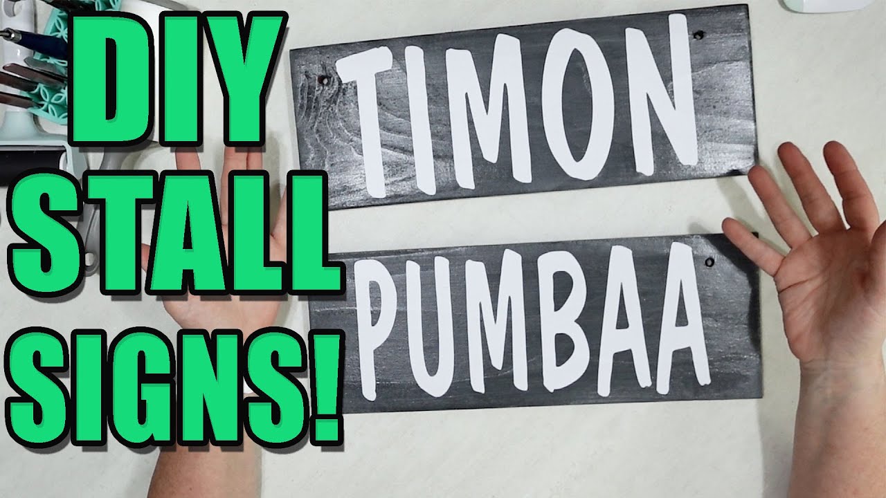 DIY Horse Stall Sign - So EASY!