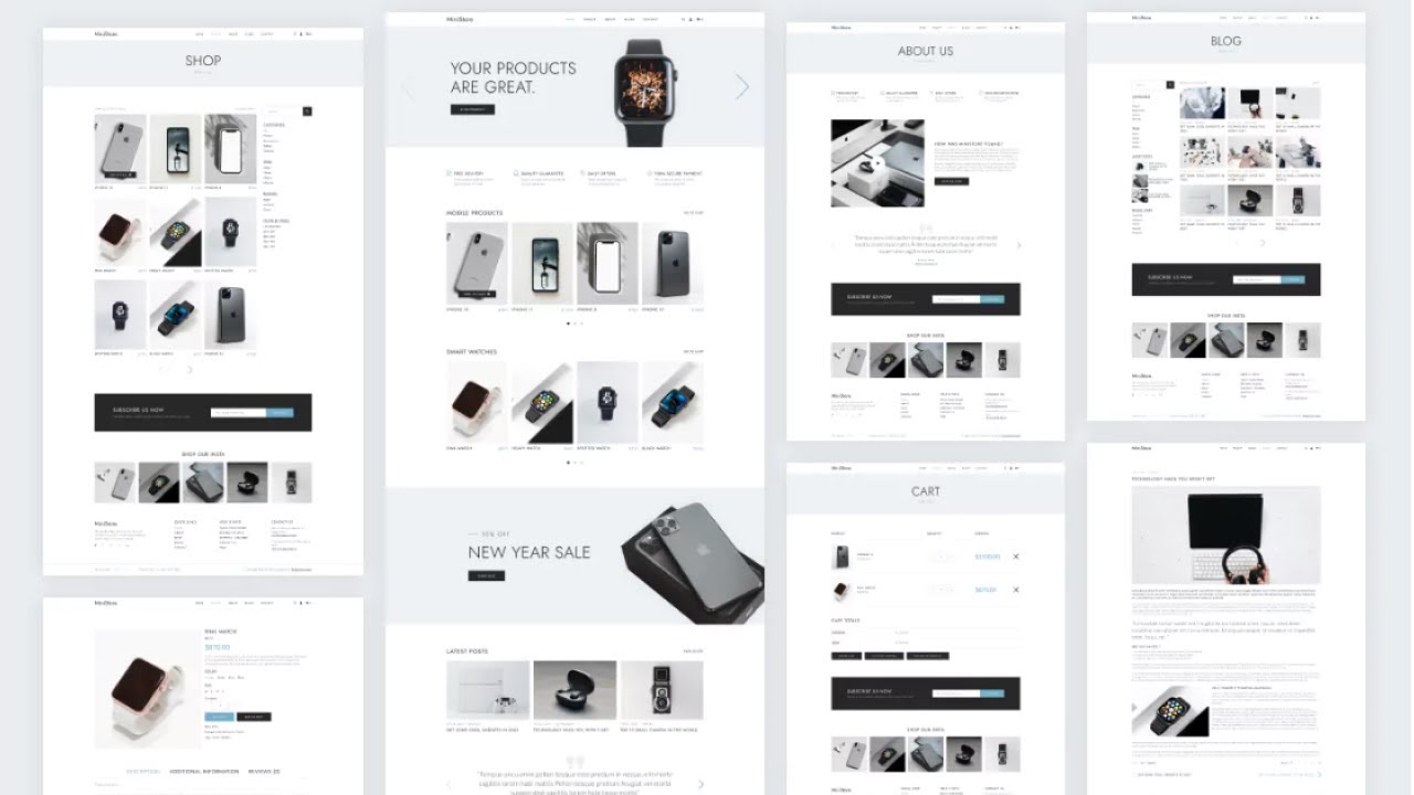 MiniStore – Electronics Store Bootstrap 5 Website Template | Free Source Code