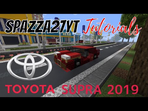 Toyota Supra 2019 Minecraft Project