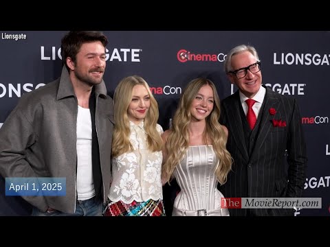 THE HOUSEMAID movie Sydney Sweeney, Amanda Seyfried, Brandon Sklenar at CinemaCon - April 1, 2025 4K