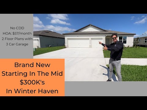 New Homes With Three-car Garages In Winter Haven!