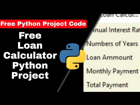 Free Loan Calculator Python Project with source code || Python Tutorial || #ravieditz