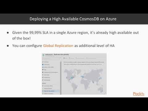 Learn Microservice Development on Azure Node js Azure SLA for Cosmos DB | packtpub com - Mind Luster